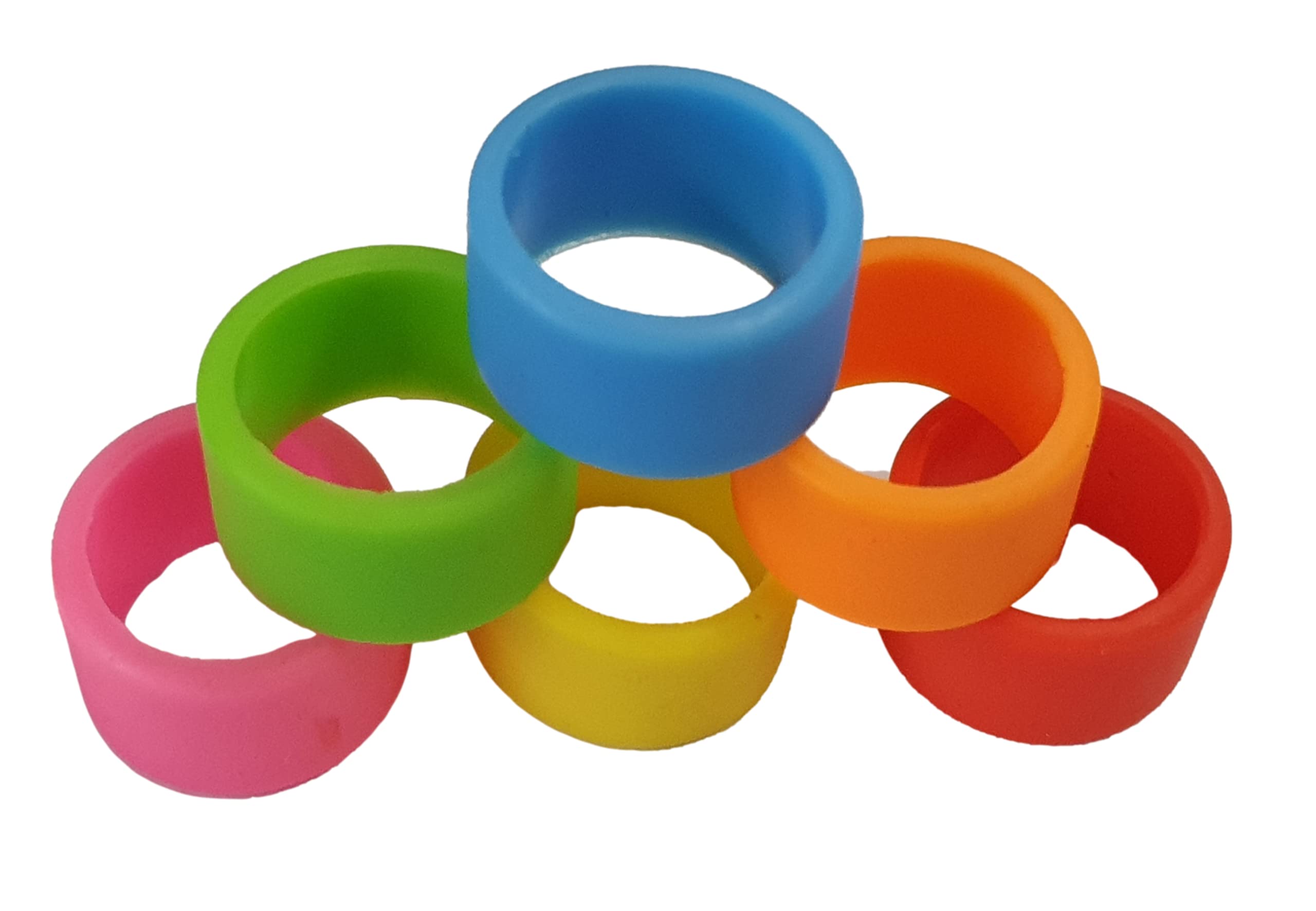 Fat-catz-copy-catz 6x Unisex Fashion Thick Silicone Ring Rubber Bands ...