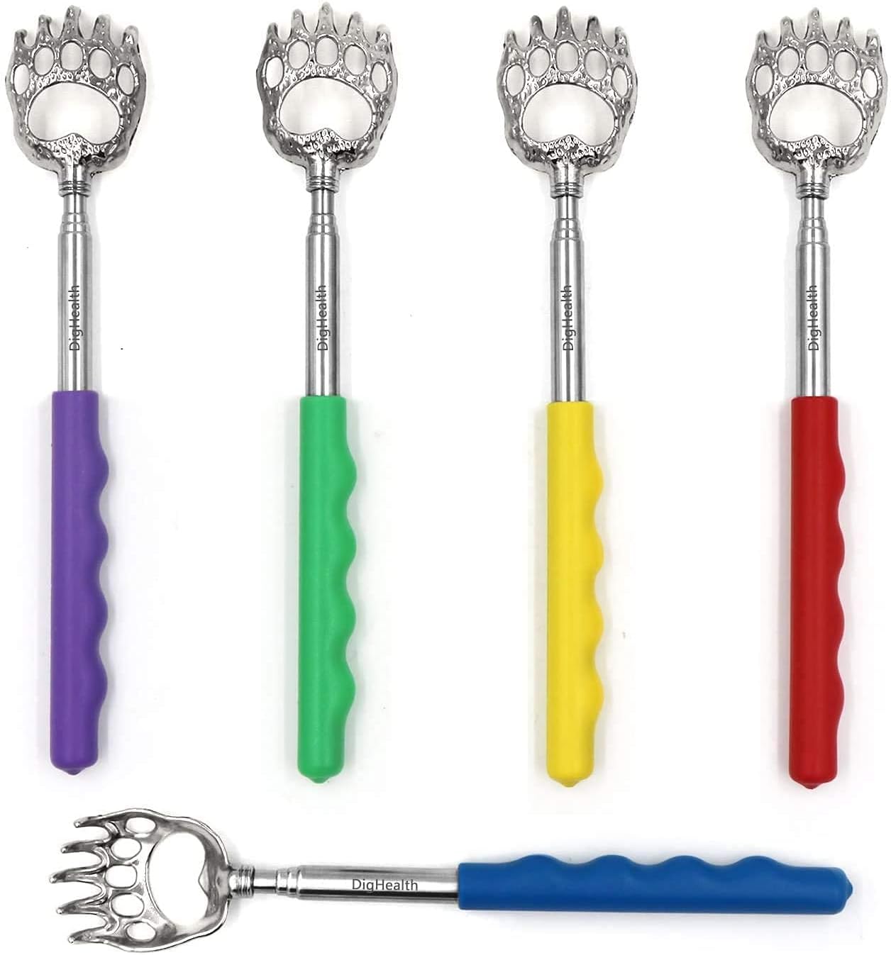 Amazon.com: DigHealth Telescoping Back Scratchers, 5 Pieces of ...