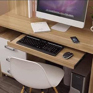 Wooden Keyboard Stand Ergonomic Keyboard Slide Under Desk Slide-Out ...