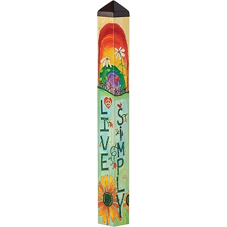Amazon.com : Studio M Bird Tweets Art Pole Outdoor Decorative Garden ...