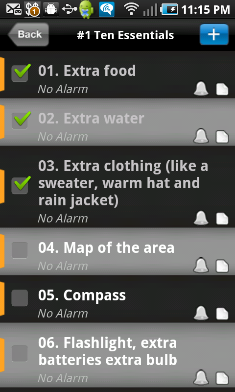 Backpacking Planner Checklist - App on Amazon Appstore