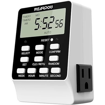 Techbee Digital Infinite Repeat Cycle Intermittent Timer Plug for ...
