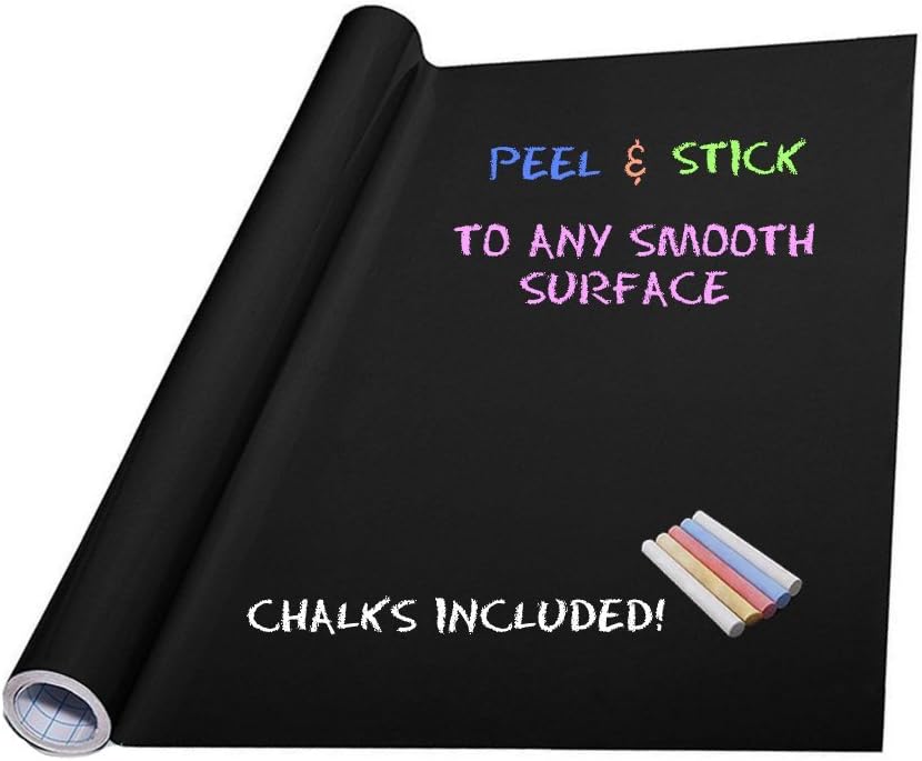 Amazon.com: Extra Large Chalkboard Decal Wall Sticker Contact Vinyl ...