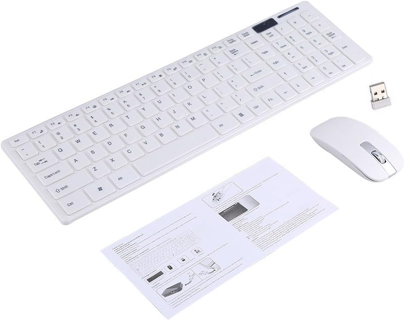 2.4G Optical Wireless Keyboard And Mouse Mice USB Receiver Combo Kit ...