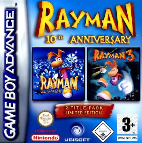 GameBoy Advance - 2 in 1: Rayman 3 + 10th Anniversary Advance : Amazon ...