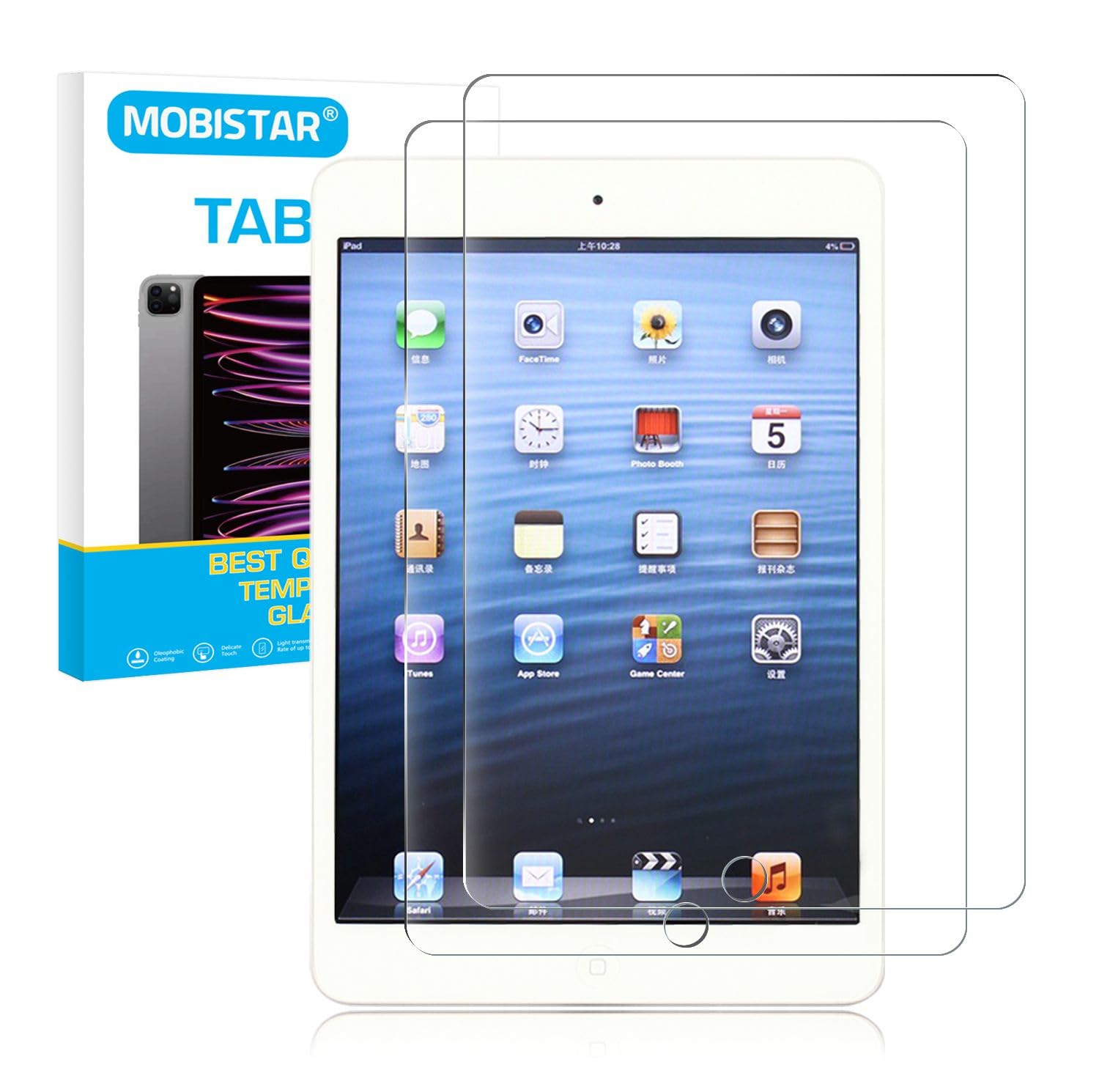 MOBISTAR 2 Pack Screen Protector for iPad Mini 1/2/3 (7.9 Inch, iPad ...