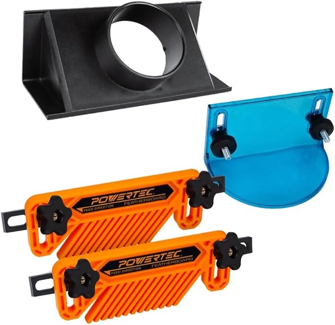 POWERTEC 71913 Full Size Router Bit Guard with 2.5" ID Router Table ...