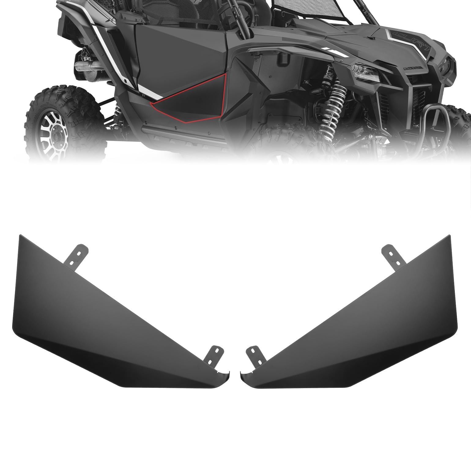 Amazon.com: KEMIMOTO Aluminum Lower Door Panels, Heavy-Duty UTV Lower ...