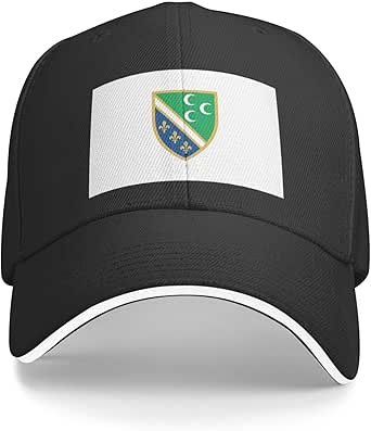 Bosniak National Flag in Sandzak Baseball Cap Sandwich Brim Hats for ...
