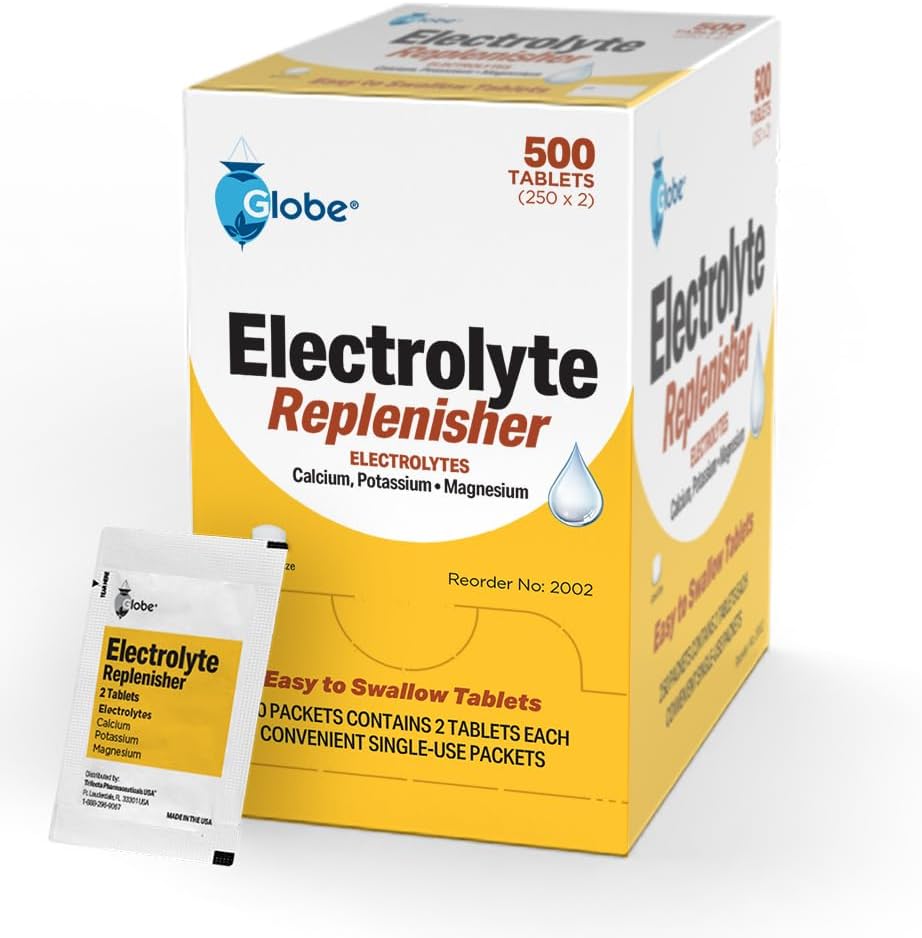 Amazon.com: Globe Electrolyte Replacement Tablets for Rapid Hydration ...