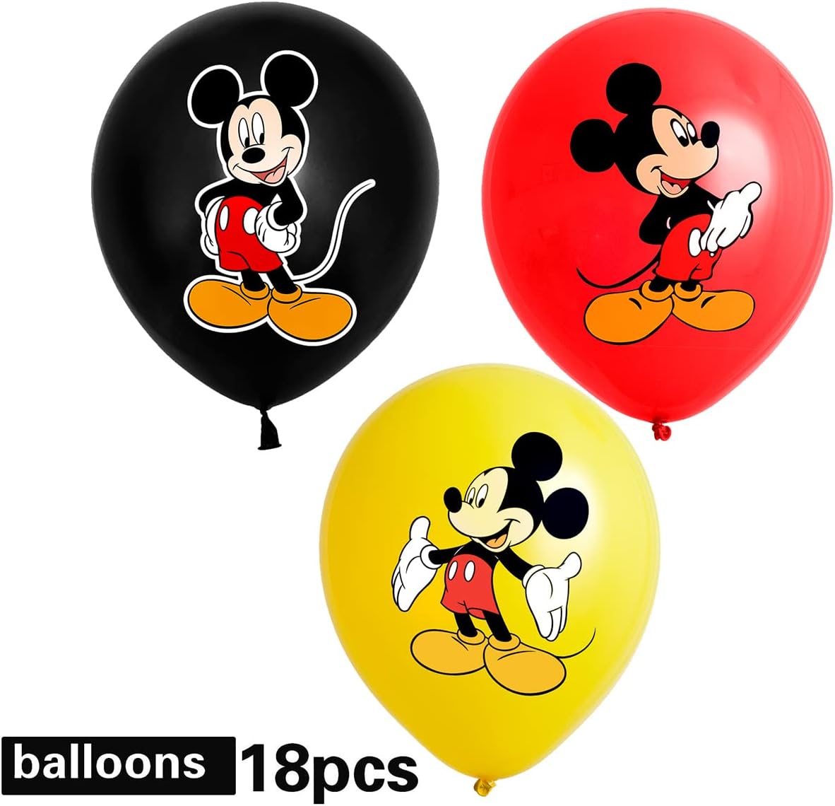 Mickey Balloons 44 Pack 12″ Latex Balloons for Kids,Balloons Children’s ...