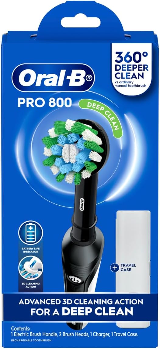 Oral-B Pro 800 Deep Clean Electric Toothbrush, Black : Amazon.com.au ...