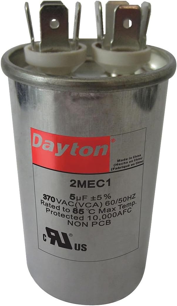 Amazon.com: 5 uF x 370 VAC Oval Run Capacitor by JARD # 12905 ...