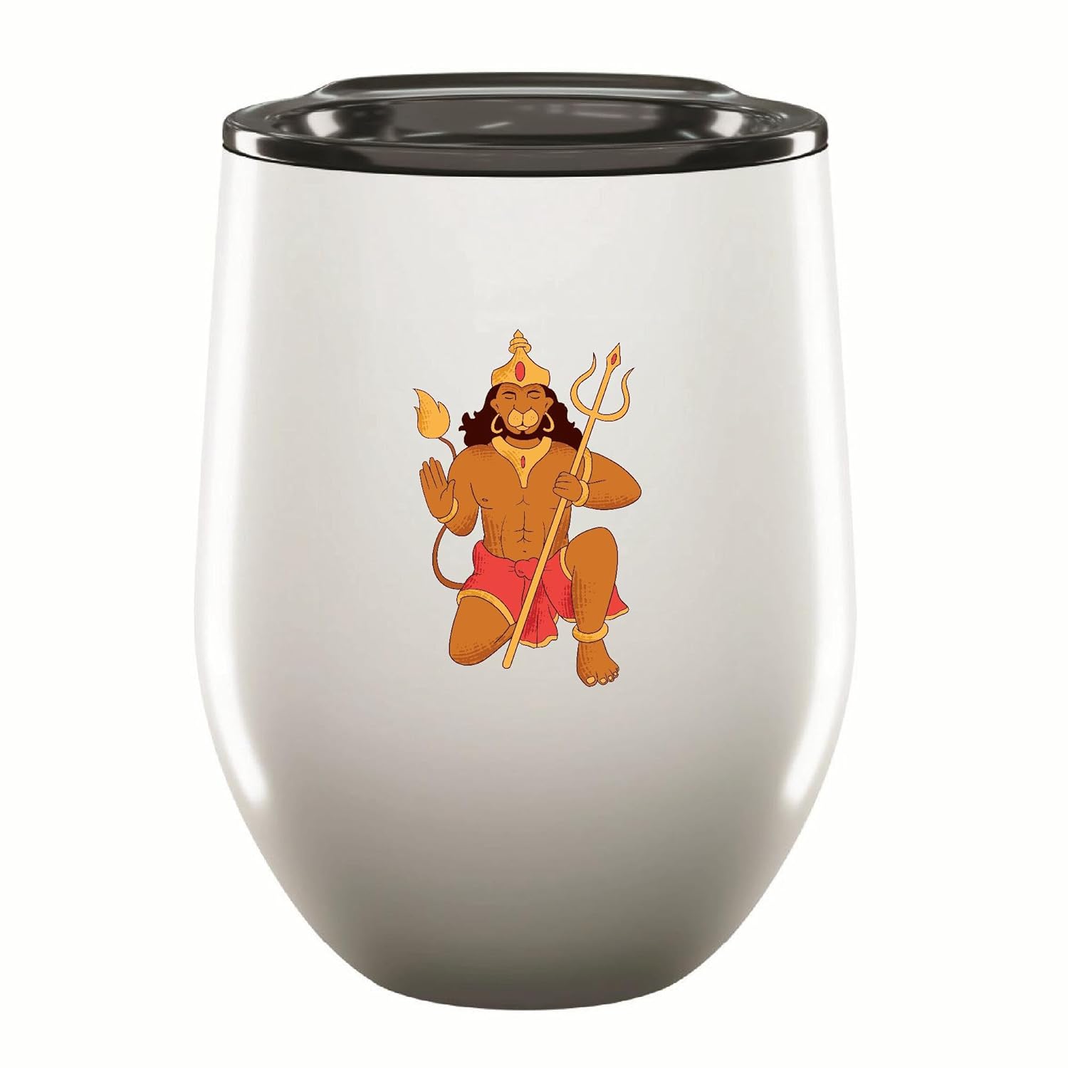 Amazon.com: Hinduism Gift Lord Hanuman Illustration for Indian ers 12oz ...