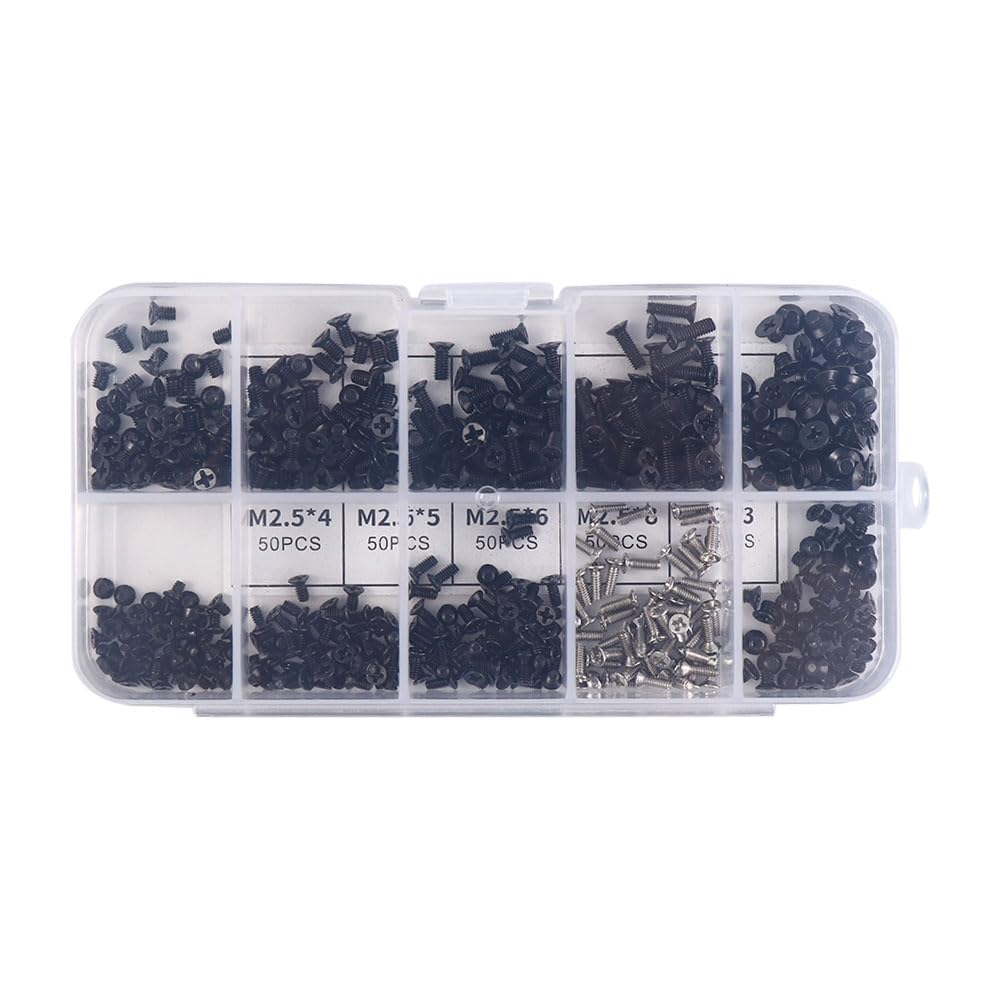 Amazon.com: Laptop Screws Set 500Pcs M2 M2.5 M3 Screw Set Laptop Screw ...