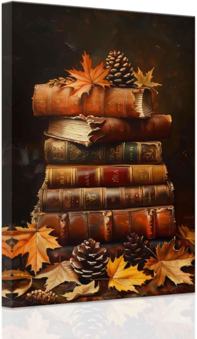 Amazon.com: SWQYLB Fall Canvas Wall Art Thanksgiving Painting Prints ...