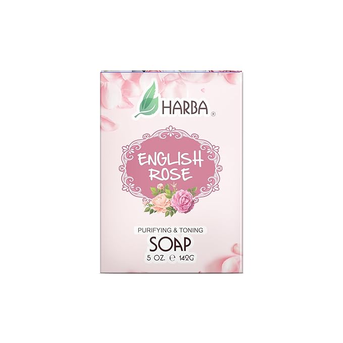 Amazon.com : Harba Bar Soap with English Rose 5 oz : Beauty & Personal Care