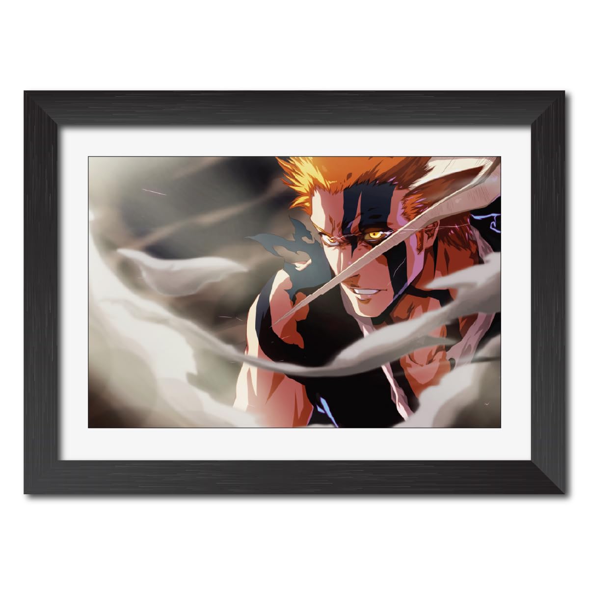 TenorArts Bleach Anime Ichigo Kurosaki Poster Laminated Framed Painting ...