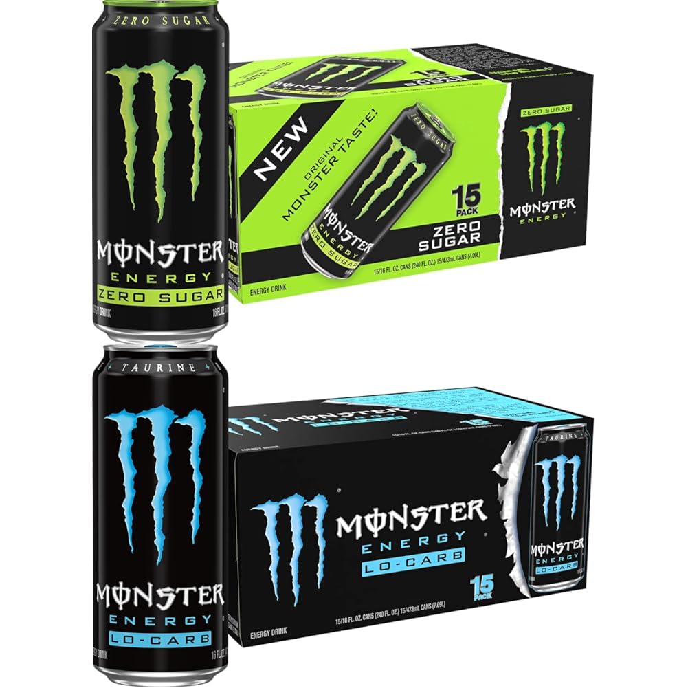 Amazon.com : Monster Energy Zero Sugar, Green, Original, 16oz (Pack of ...