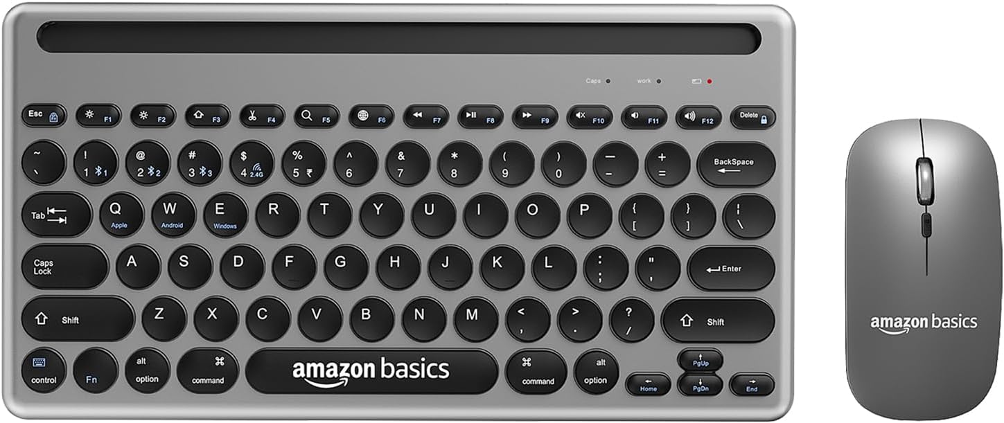 Amazon.in: Buy Amazon Basics Wireless Keyboard and Mouse Set with ...