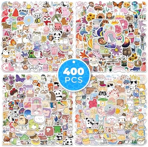 Amazon.com: 400 Cartoon Anime Stickers Mixed Pack, Kawaii Cute Stickers ...
