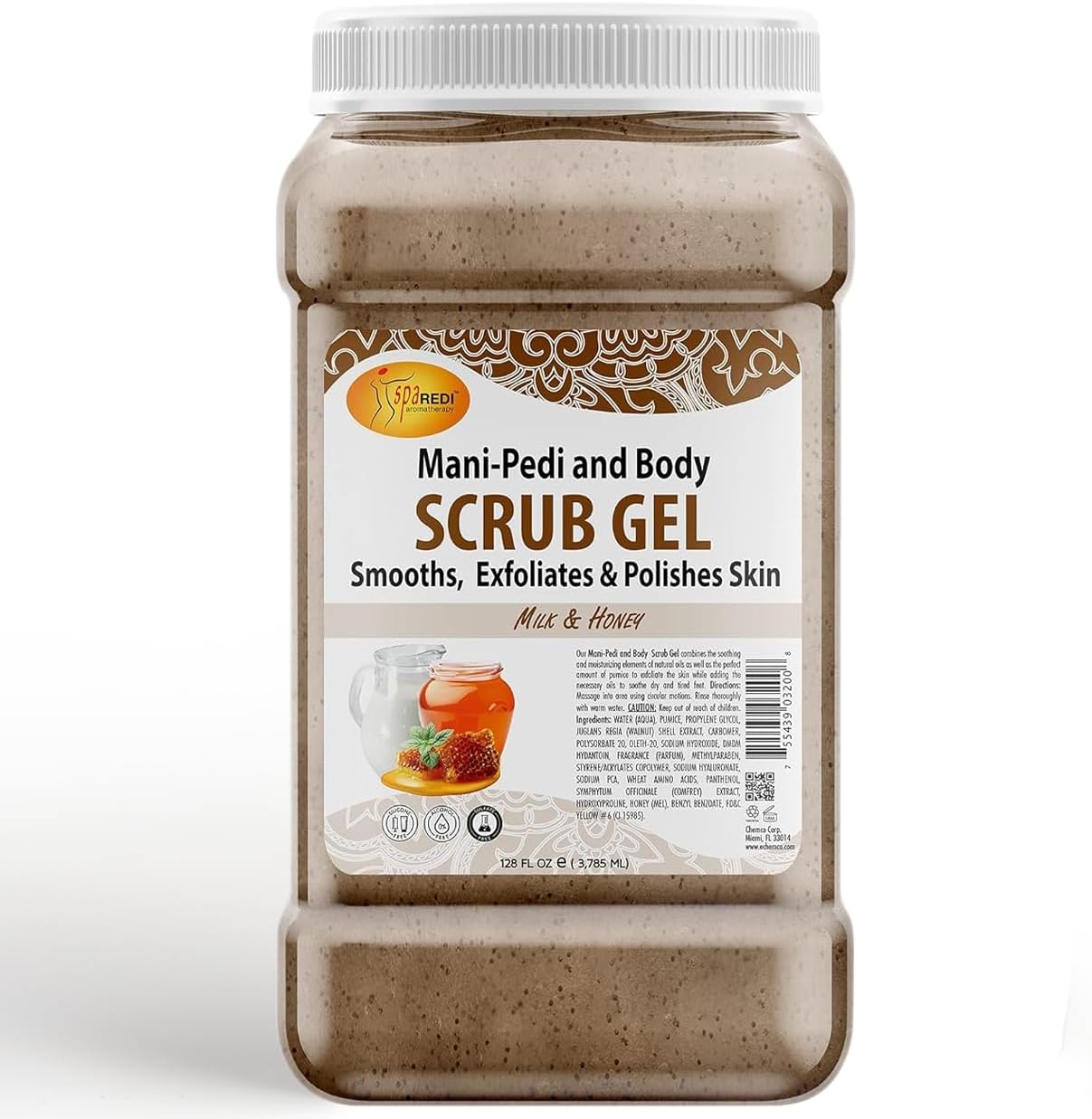 Amazon.com : SPA REDI - Exfoliating Scrub Pumice Gel, Mandarin, 16 Oz ...