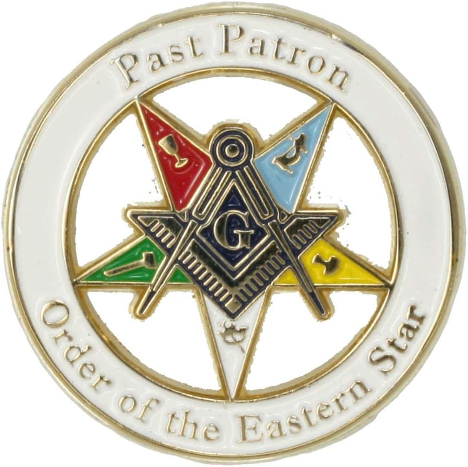 Amazon.com: Past Patron Order of the Eastern Star, OES Large 1 & 1/4 ...