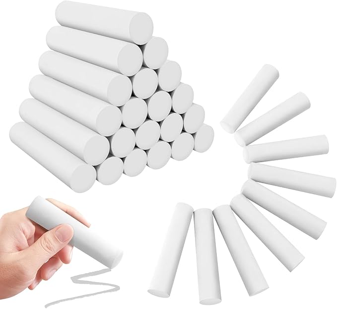 Amazon.com : FELIZROCA 50 Pack White Sidewalk Chalks Washable Chalk for ...