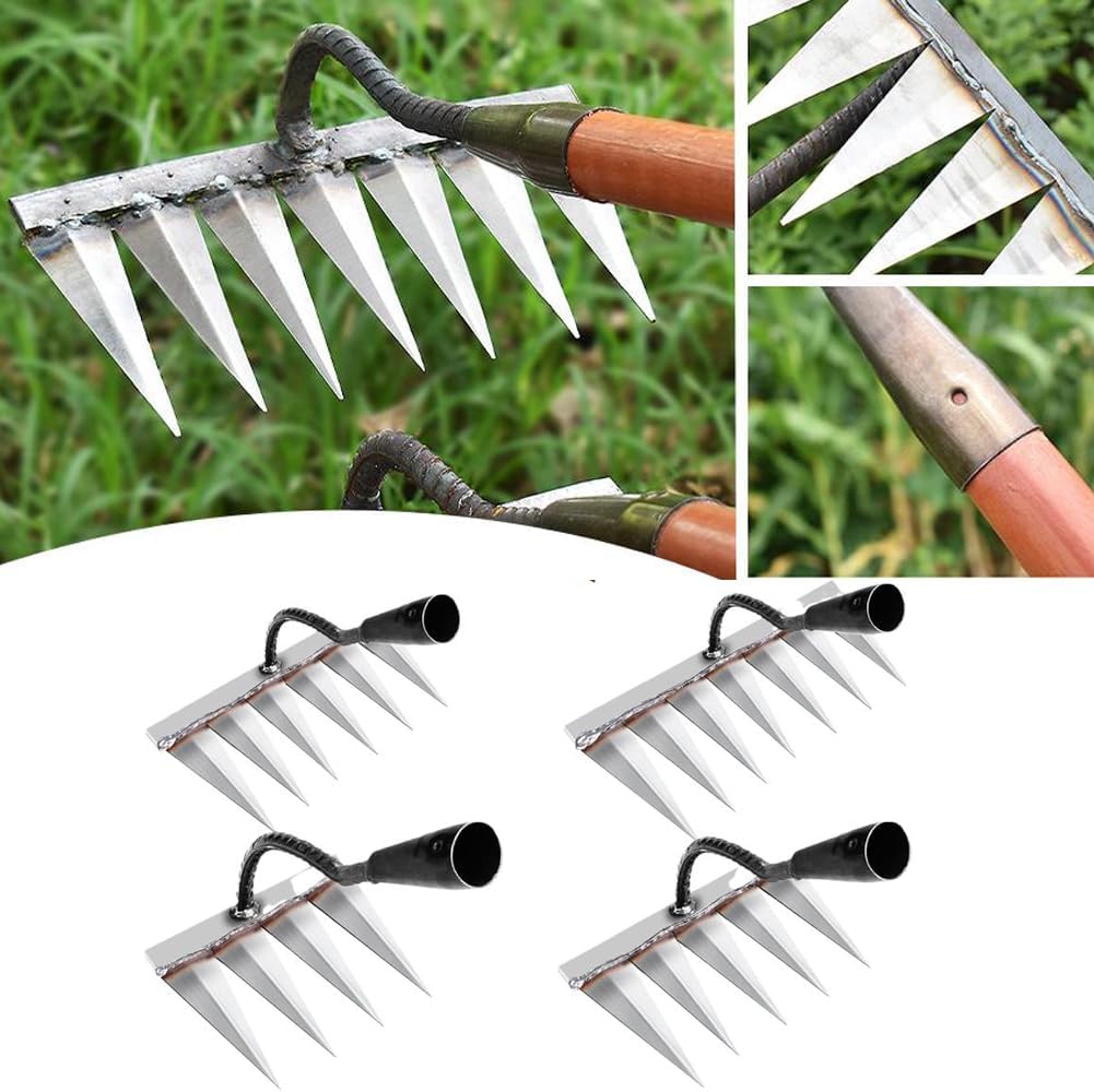 Amazon.com : SeaAZqurtles Iron Rake for Gardening and Weeding,Heavy ...