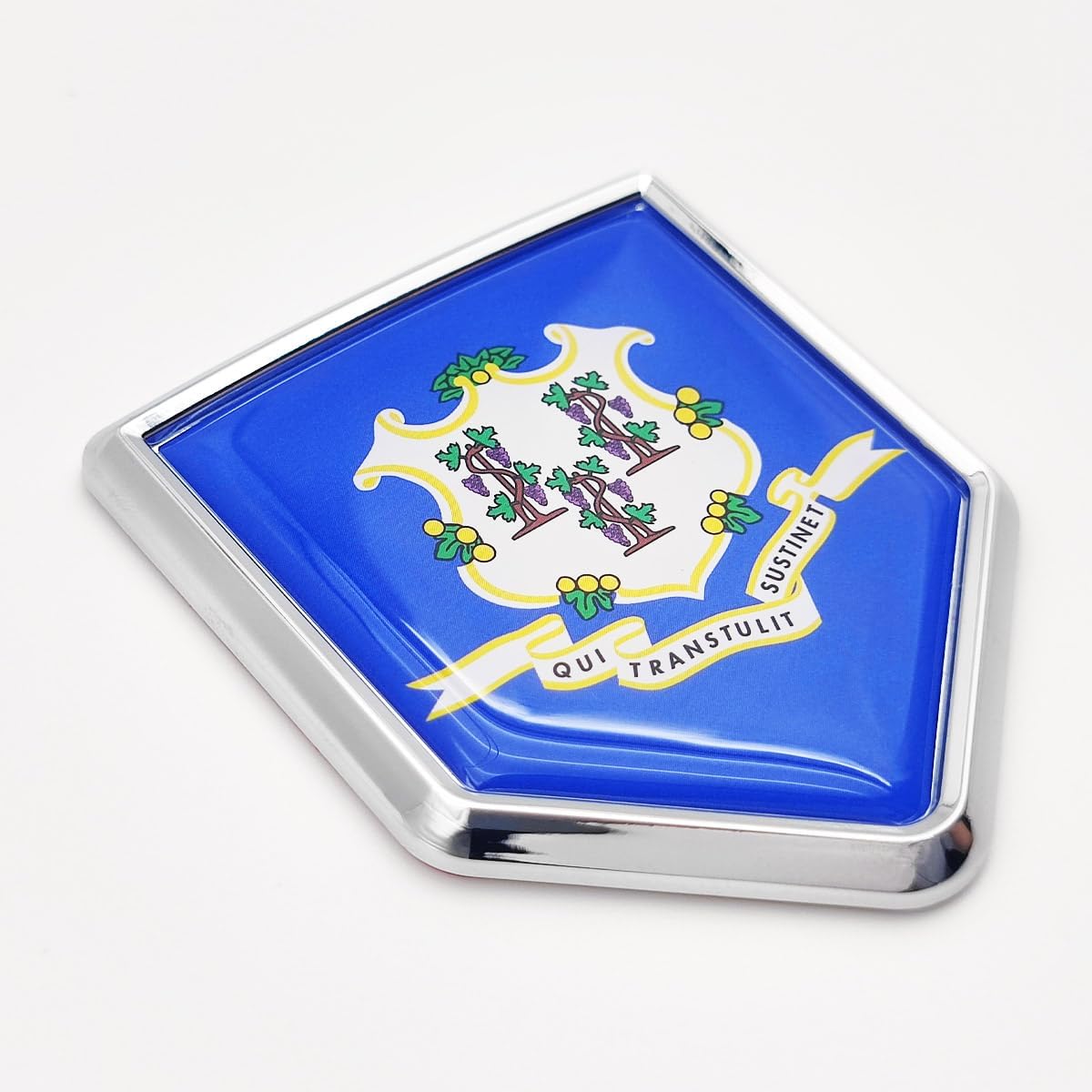 Amazon.com: Overdecor 2 Pack Connecticut Flag Decal Sticker Emblem ...