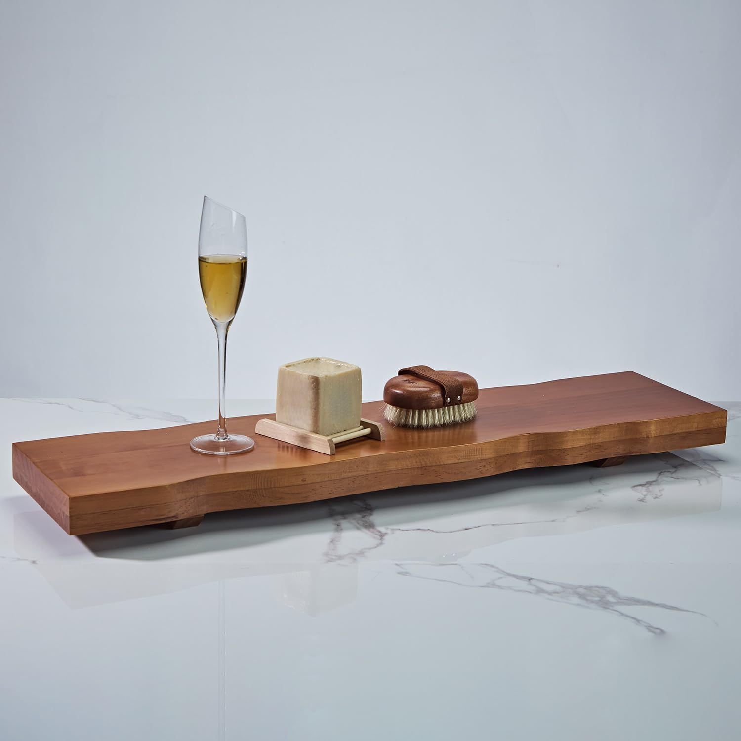 Amazon.com: Superior Teak Bathtub Tray for Standard Tubs - Towel & Gift ...