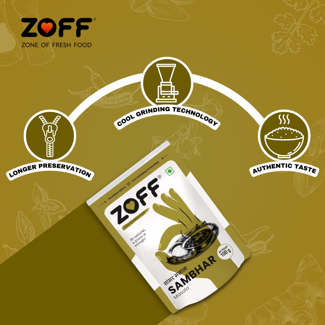 ZOFF Sambhar Masala – Especias en polvo tradicional indio Sambhar ...
