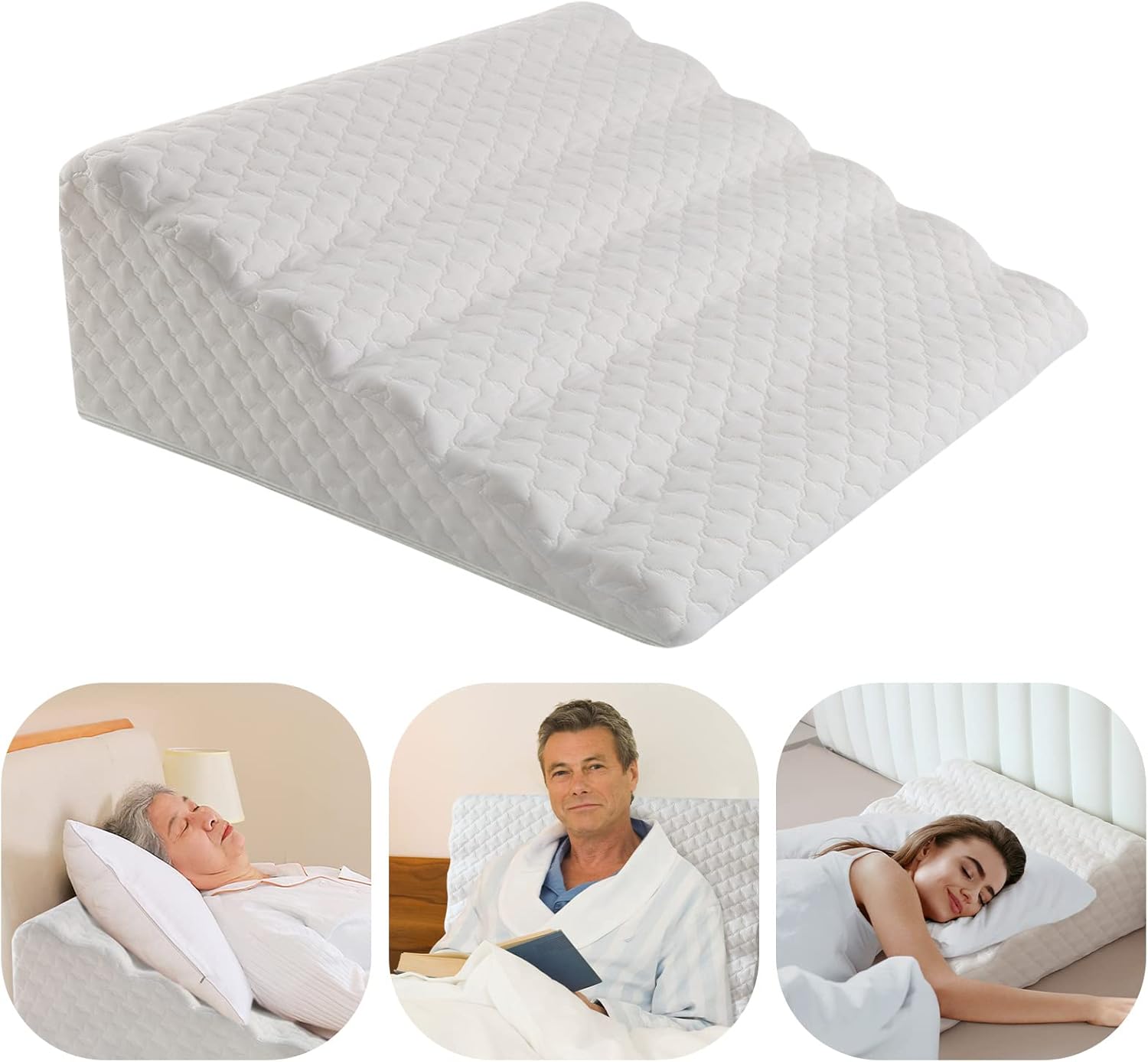 Amazon.com: MeMoreCool Wedge Pillow for Sleeping, Bed Wedge Body ...