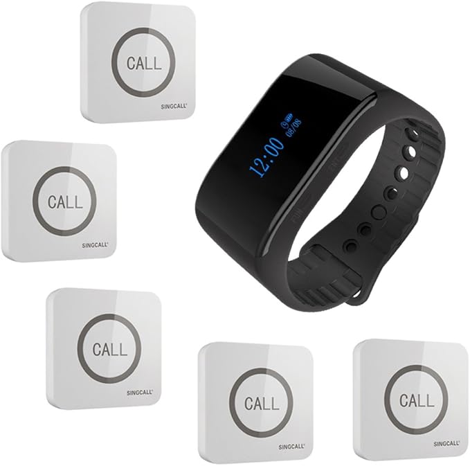Amazon.com: SINGCALL Wireless Service Calling System Home Caring ...