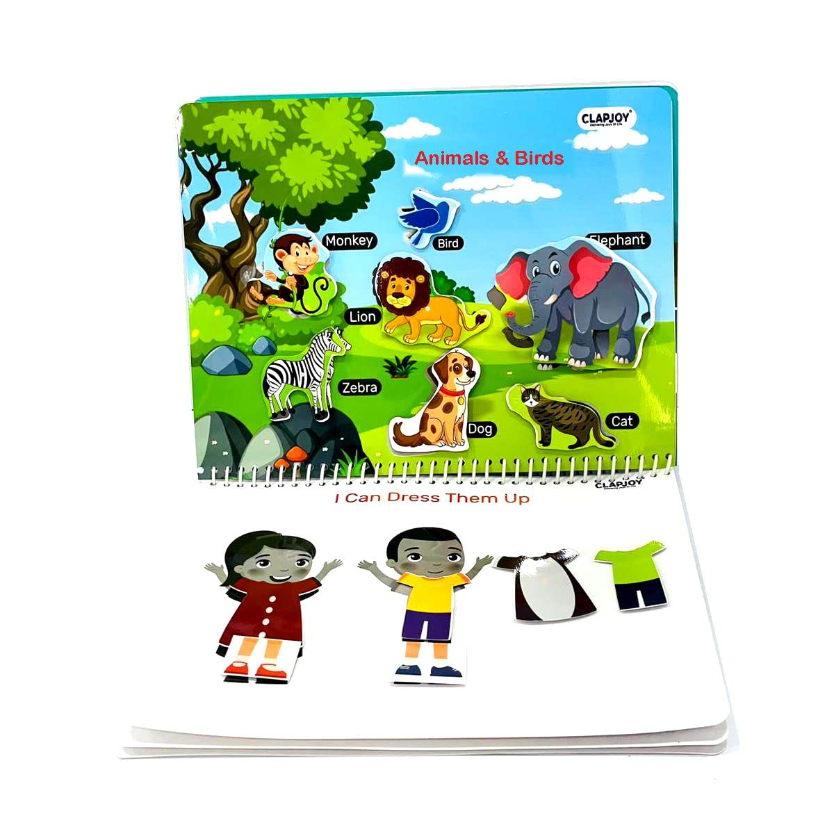 Buy Clapjoy Velcro Book Level 1 Preschool Busy book Toddler, Kids ...