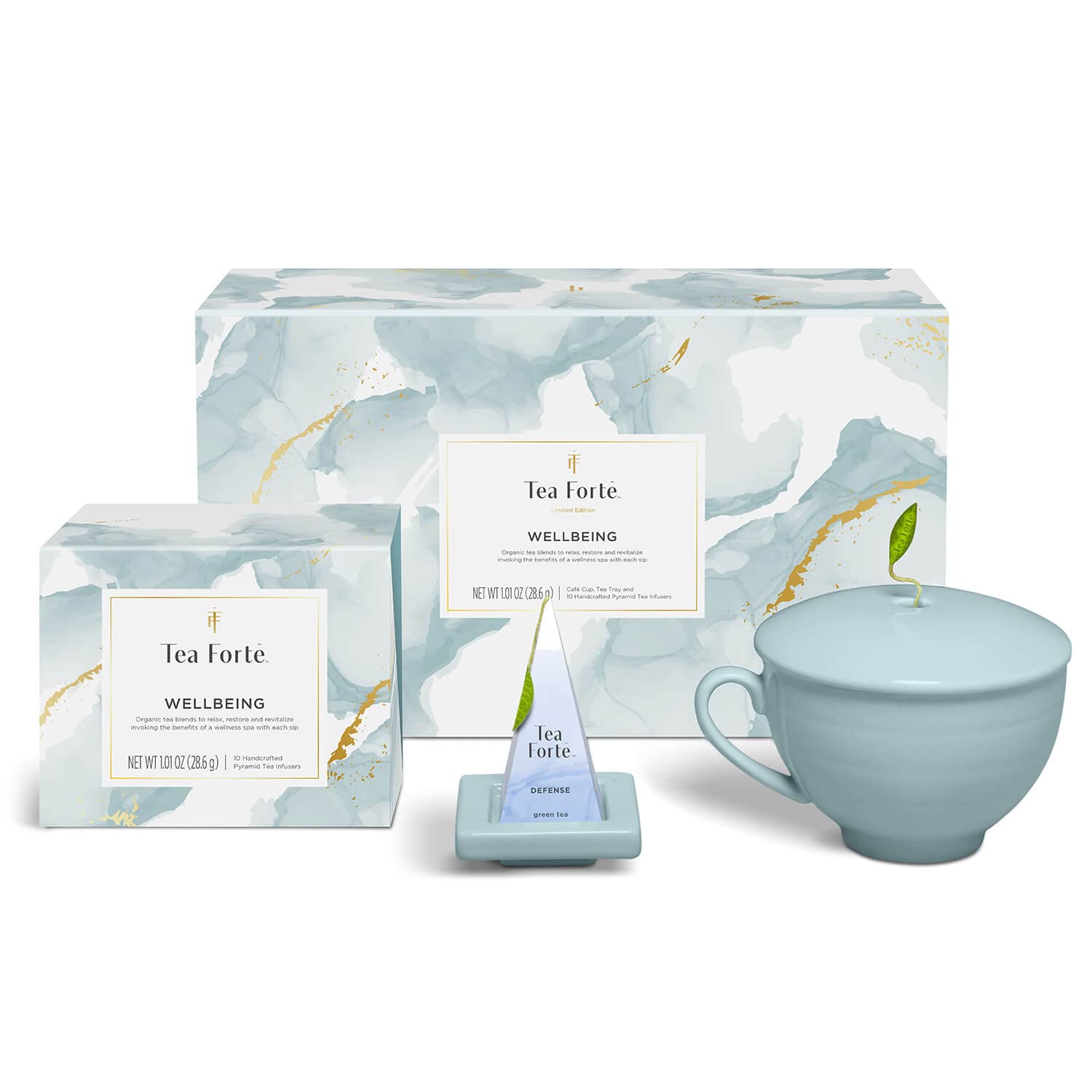 Amazon.com: Tea Forte Wellbeing 3-Piece Premium Tea Gift Set with Light ...