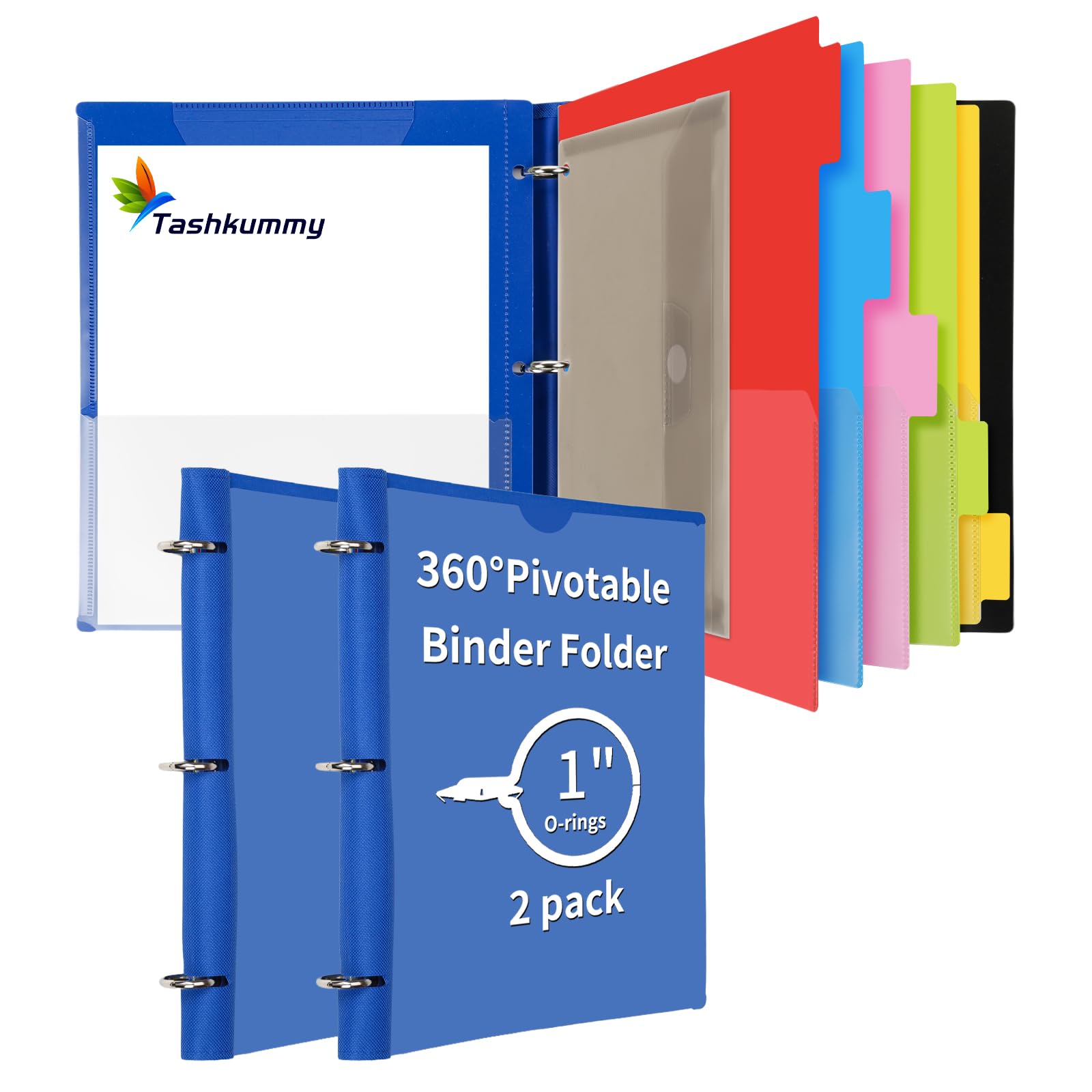 Amazon.com : Tashkummy 360° Pivotable Project Organizer Binder, 2 Pack ...