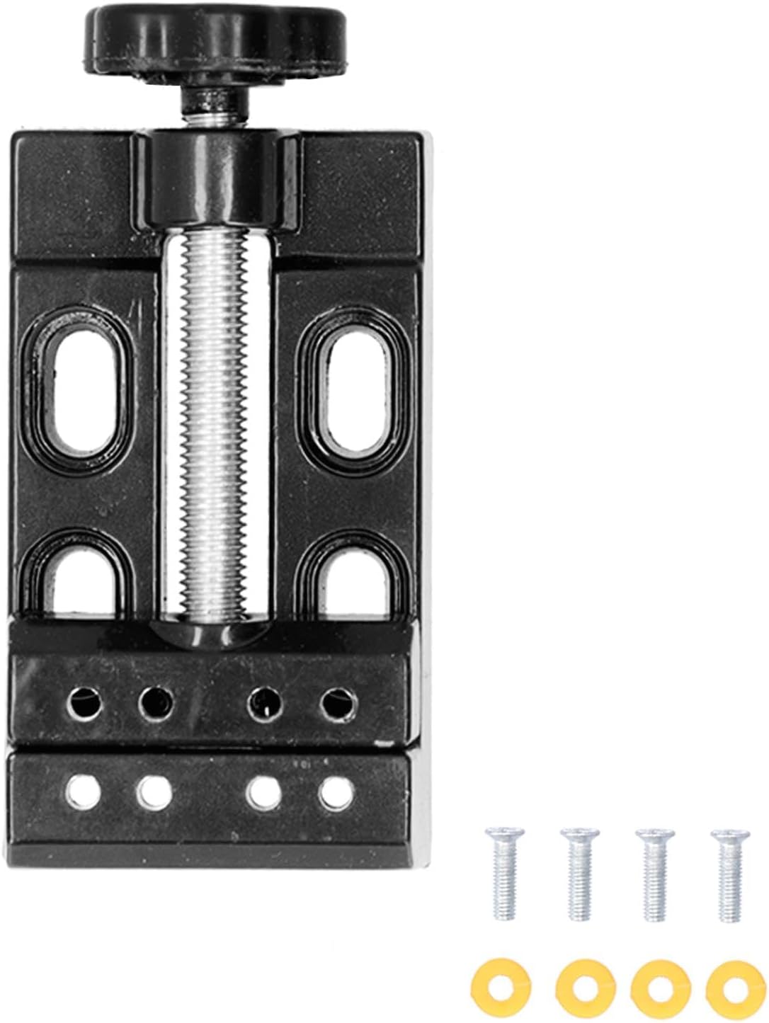 Adjustable Drill Press Clamp with Walnut Vise for Work - Flat Table ...