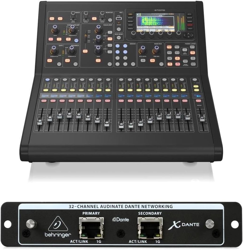 Amazon.com: Midas M32R-LIVE 40-Channel Digital Console, Bundle with High-Performance 32-Channel ...