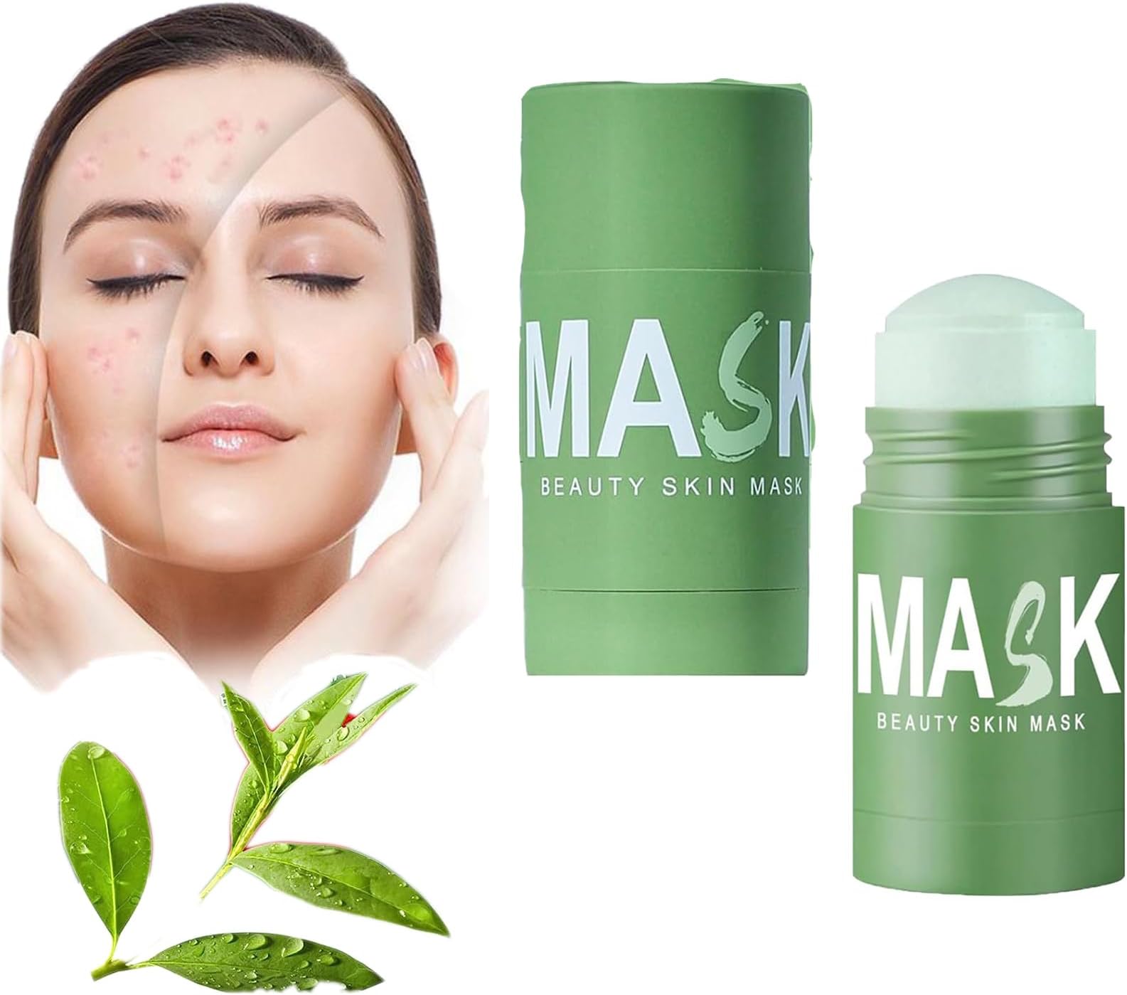 Amazon.com : Magical Green Tea Mask,Magic Green Tea Mask,Elisenfy Green ...