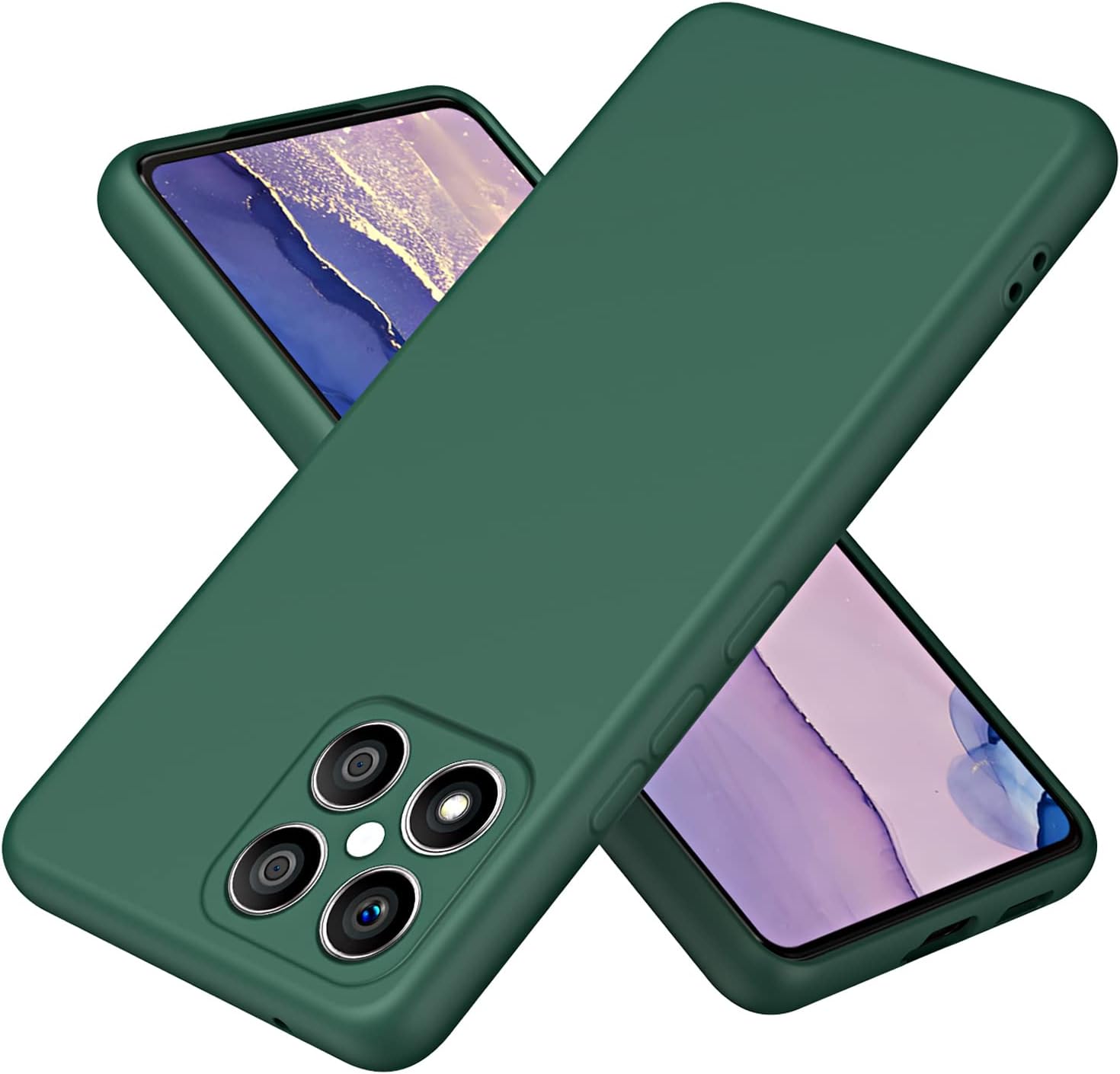 XINYEXIN Coque pour Honor X8 4G (6.7") Liquid Silicone Case, Étui Coque ...