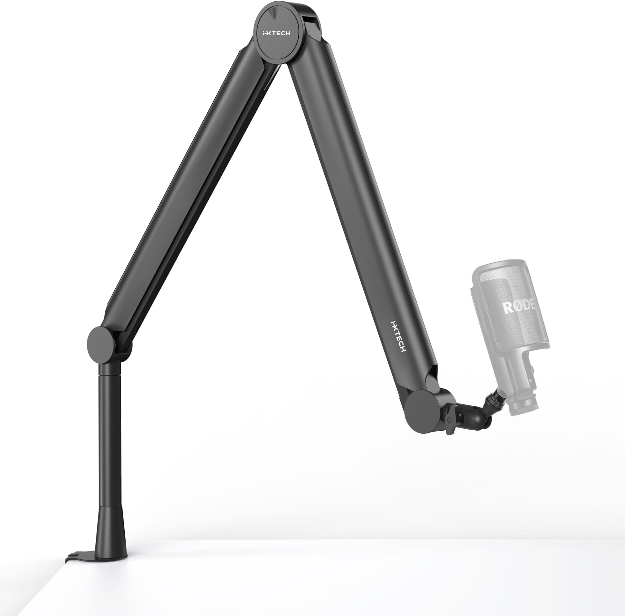 IXTECH Premium Microphone Boom Arm with Desk Mount, 360° Rotatable ...