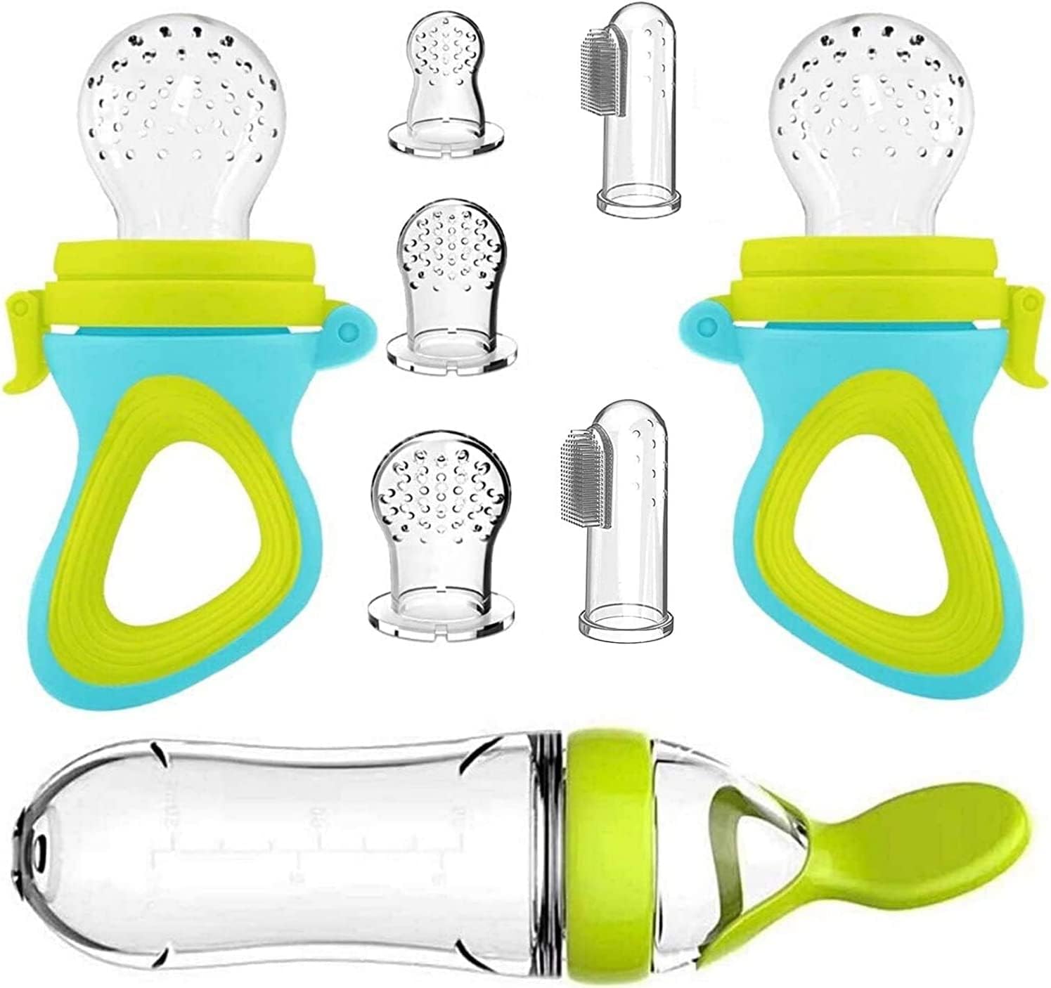 Zaid Baby Food Feeder, 2 Pack Baby Fruit Feeder Pacifier Fresh Food ...
