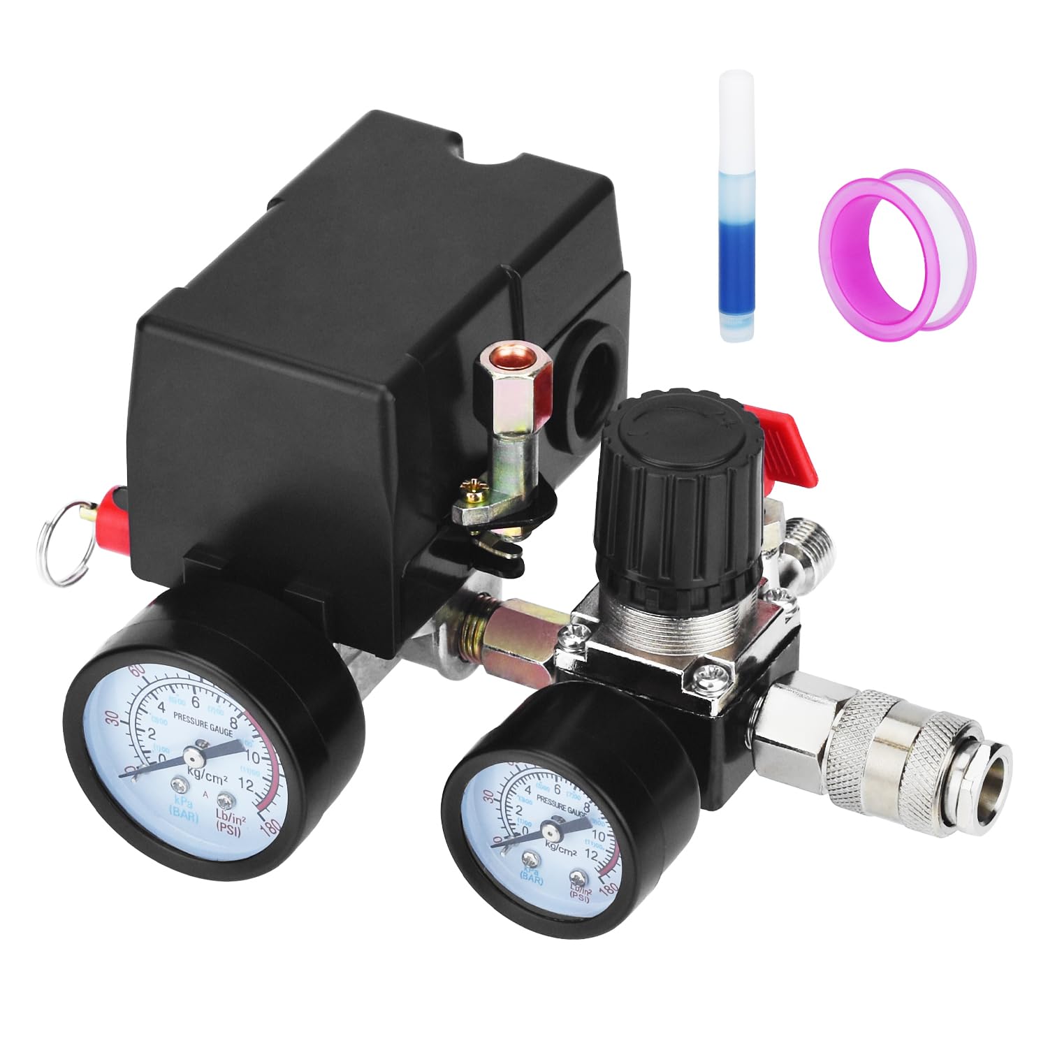 Universal Air Compressor Pressure Switch Control Valve (90-120 PSI ...