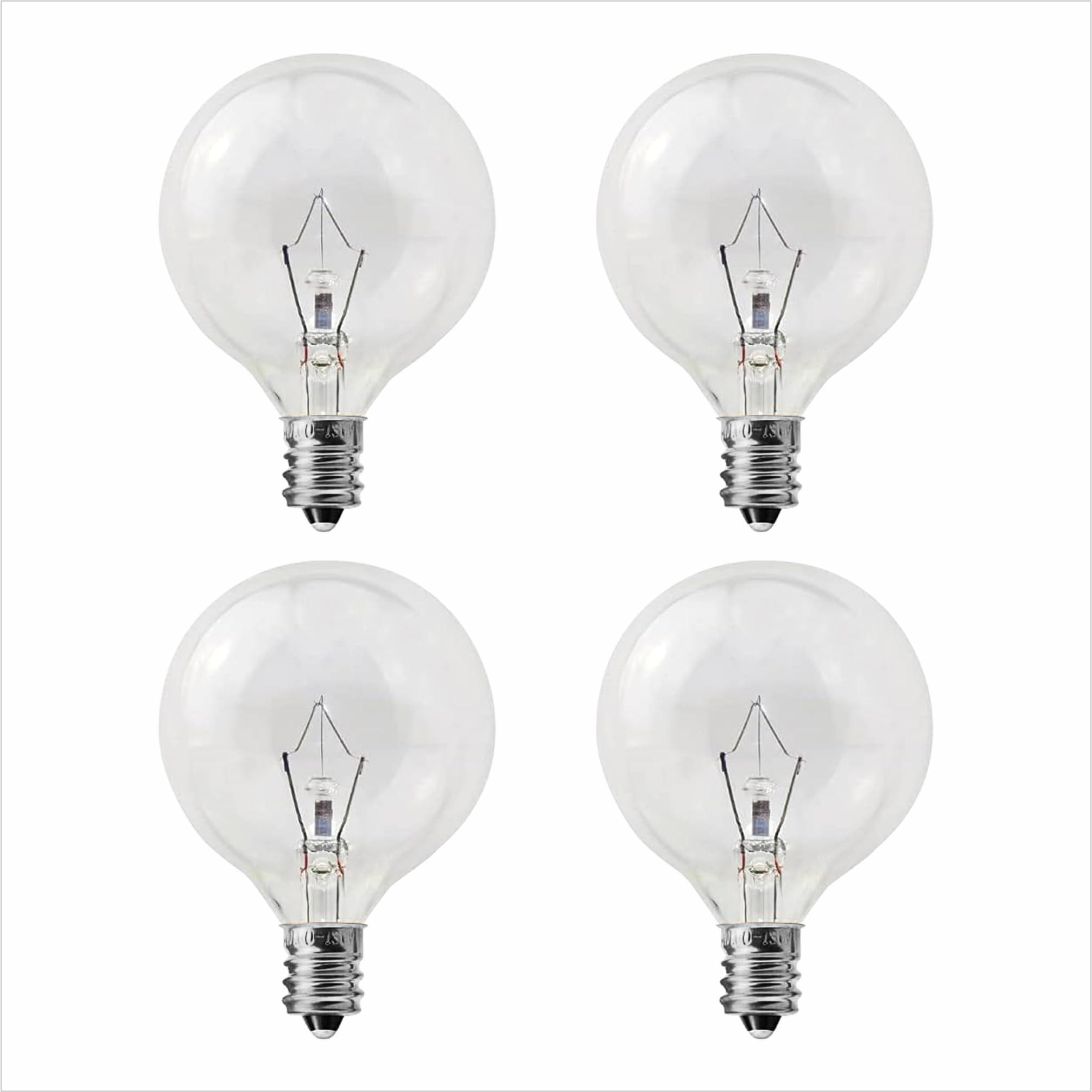 Amazon.com: MMBGJKG Wax Warmer Bulbs, G50 25 Watt Light Bulbs for Full ...