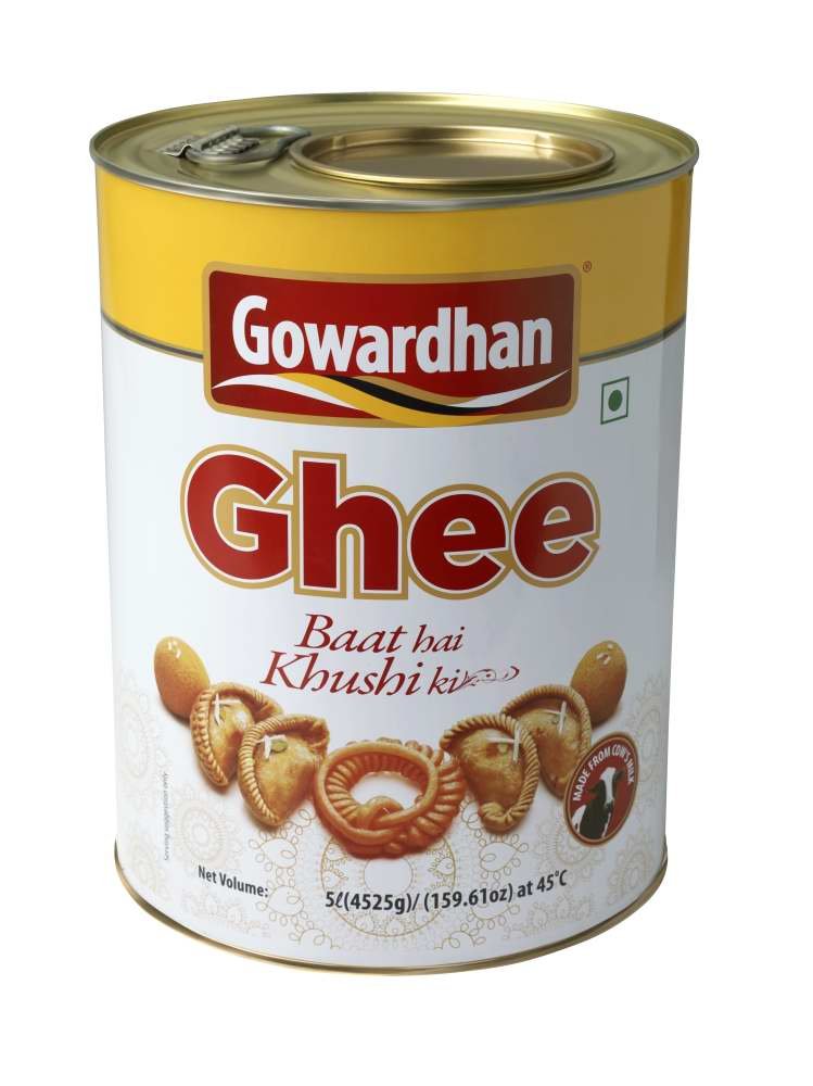Gowardhan Ghee Tin, 5 Liter : Amazon.in: Grocery & Gourmet Foods