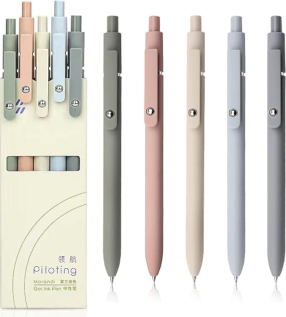 Amazon.com: YOXMJDB Gel Pens, 5 Pcs 0.5mm Fine Point Smooth Writing ...