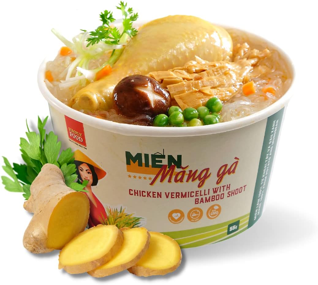 Amazon.com: SIMPLY FOOD Instant Mushroom Glass Noodles (Miến Chay Nấm ...