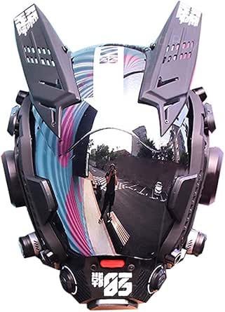 Amazon.com: Cosplay Punk Helmet Mask for Men, for Gothic Cyberpunk Mask ...