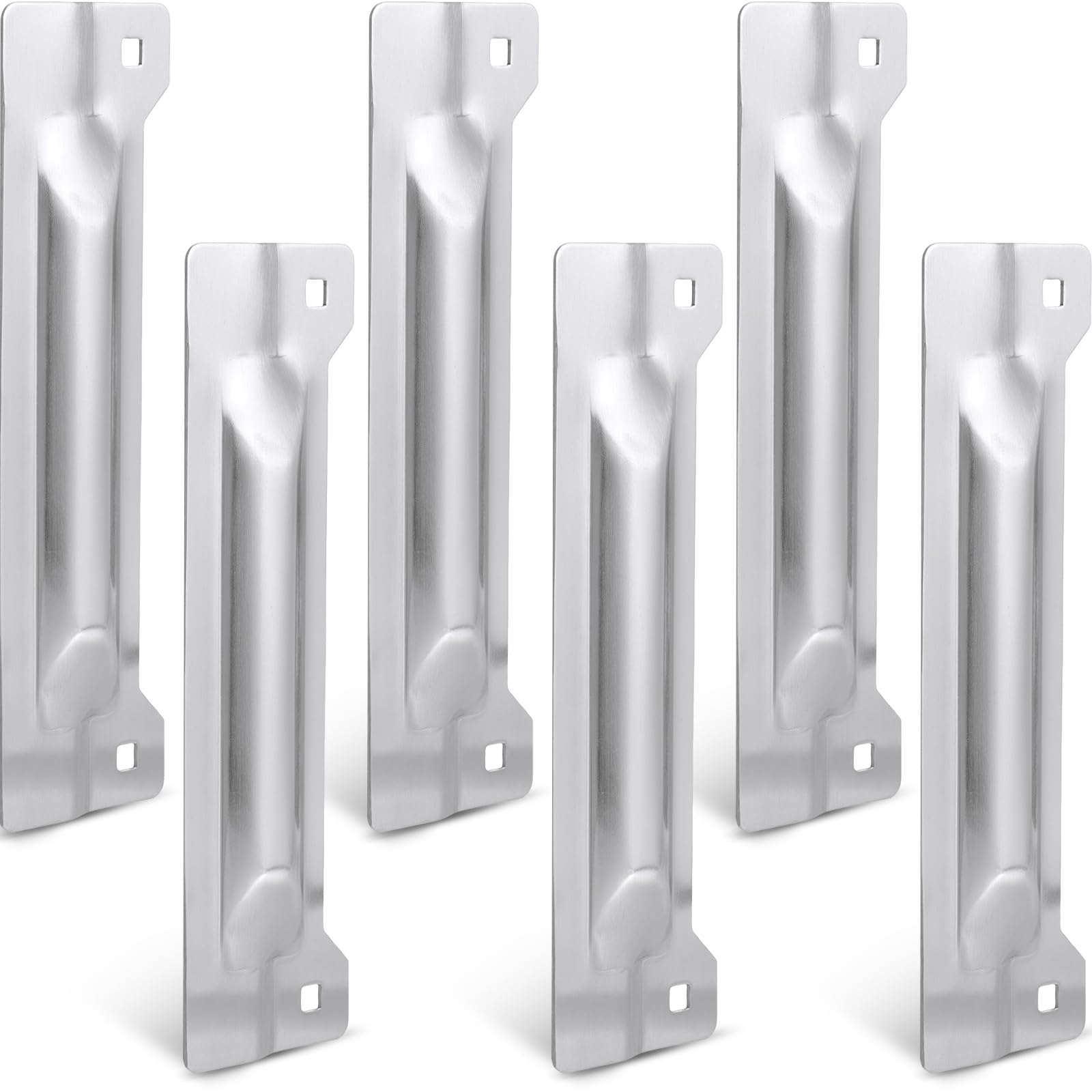 Landhoow 6 Pcs 3" x 11" Latch Guard Plate Cover Electroplated Carbon ...